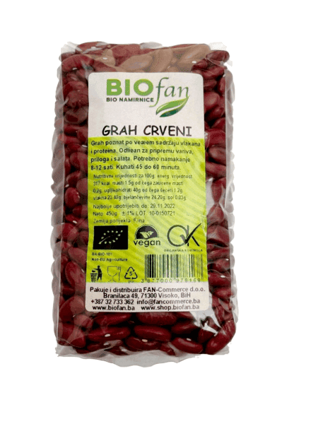 Grah Crveni 450g | BIOfan Shop - Organska hrana