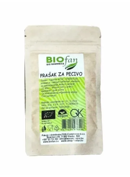 Prašak za pecivo 50g | BIOfan Shop - Organska hrana